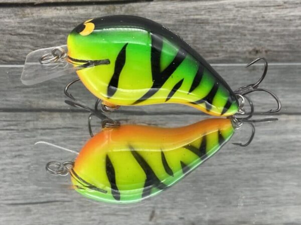 Black Label Balsa - Head Hunter - Custom Balsa Squarebill Crankbait - Fire Tiger - Zoom WEC E-2 ...